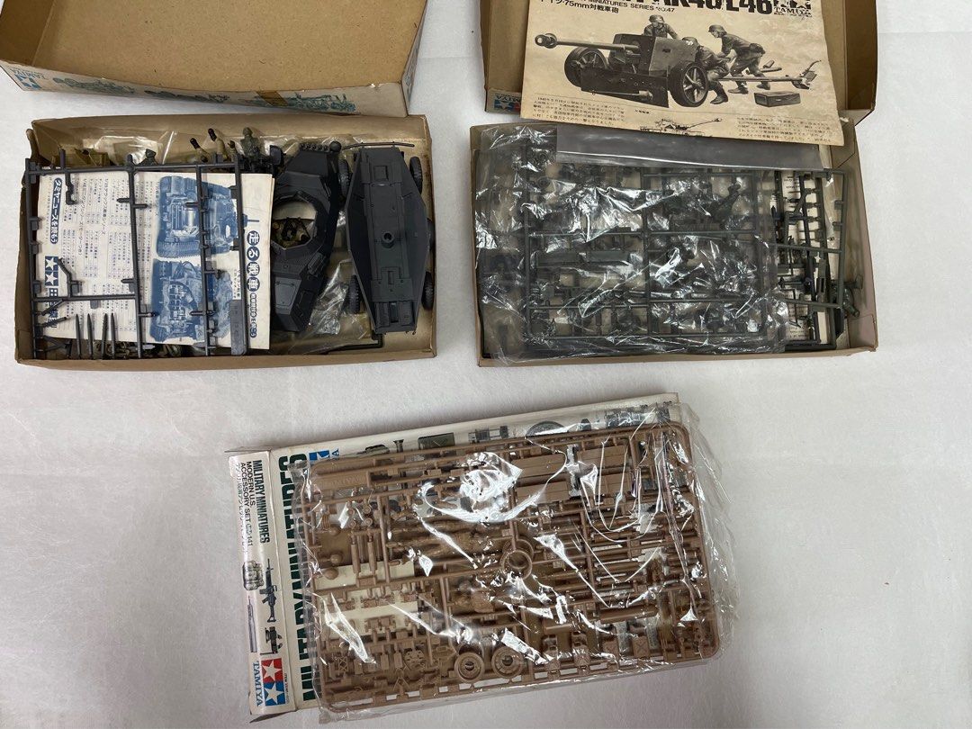 《Hold已有人要左》Tamiya 軍事模型 坦克車 收藏品 一大箱連散盒, 興趣及遊戲, 玩具 & 遊戲類 - Carousell