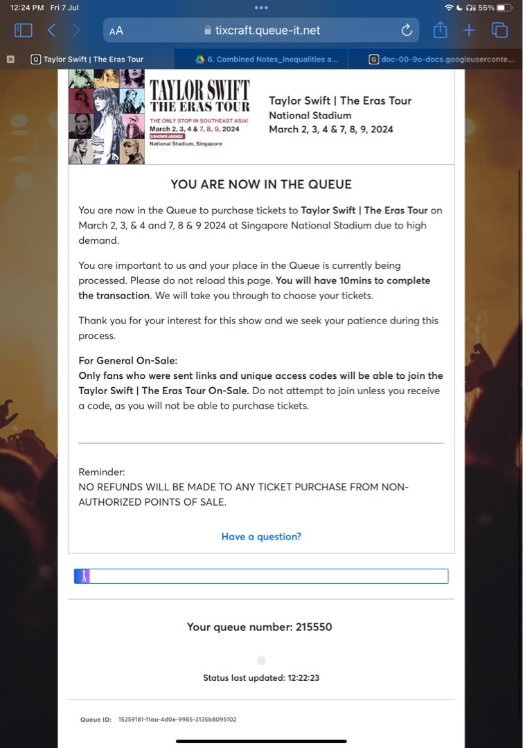 taylor swift queue, Announcements on Carousell