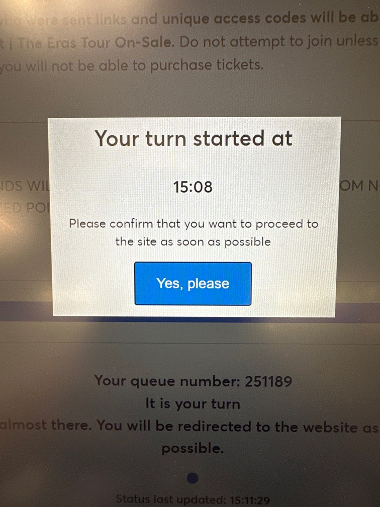 Taylor Swift tickets need access code, Tickets & Vouchers, Event ...