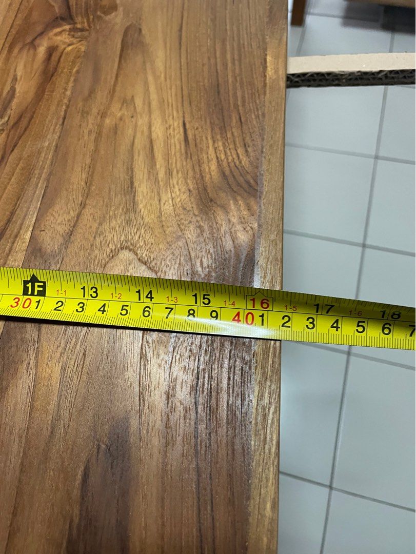 Bar table furbished Teak plank 2.7cm thick 145/42cm 100cm high, TV ...