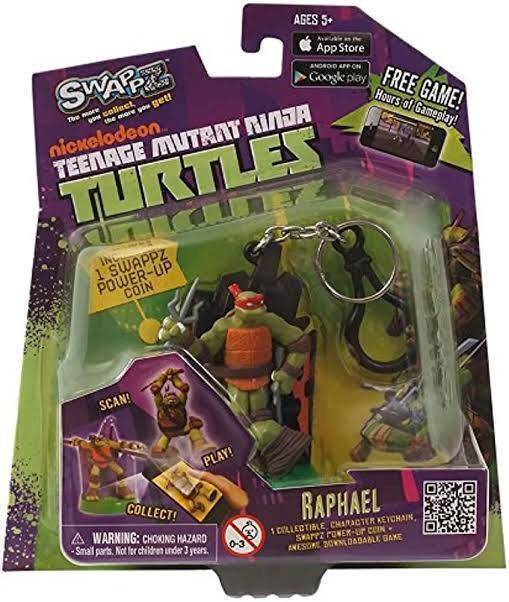 Teenage Mutant Ninja Turtles Raphael Swappz Keychain, Hobbies & Toys ...