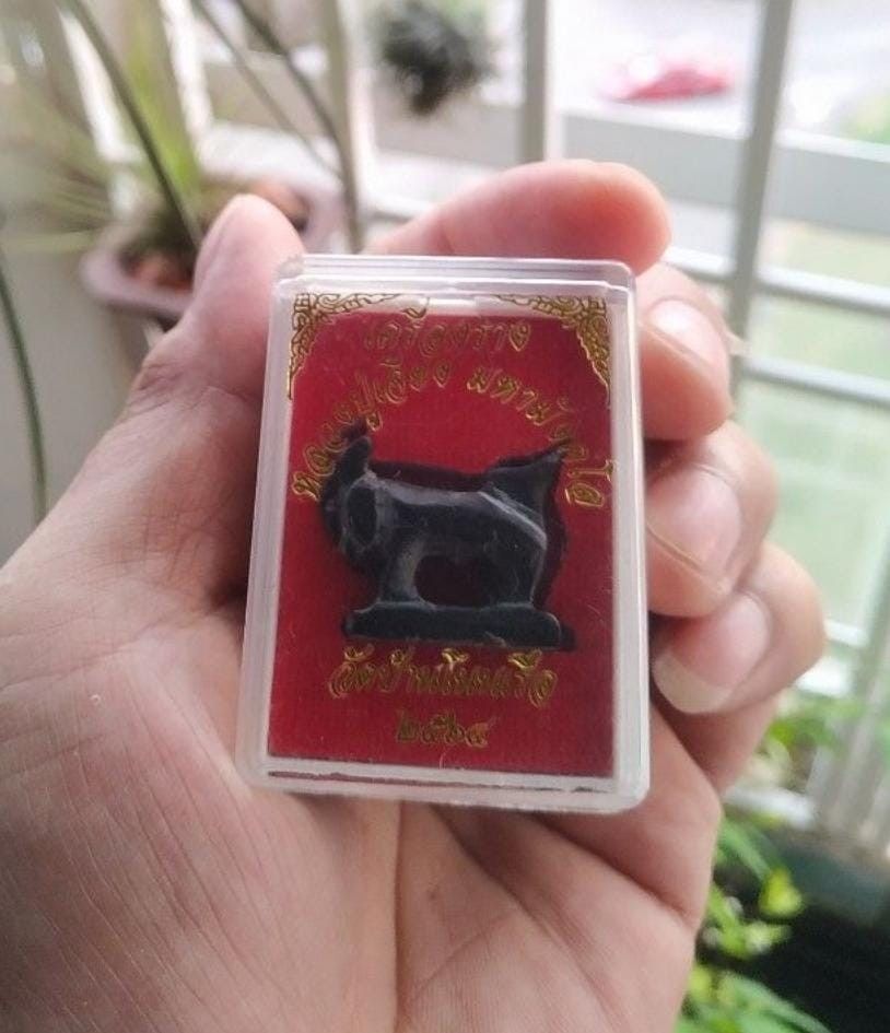 Thailand Amulet Buddha Buddhist Magic Carved Goat Thai Talisman ...