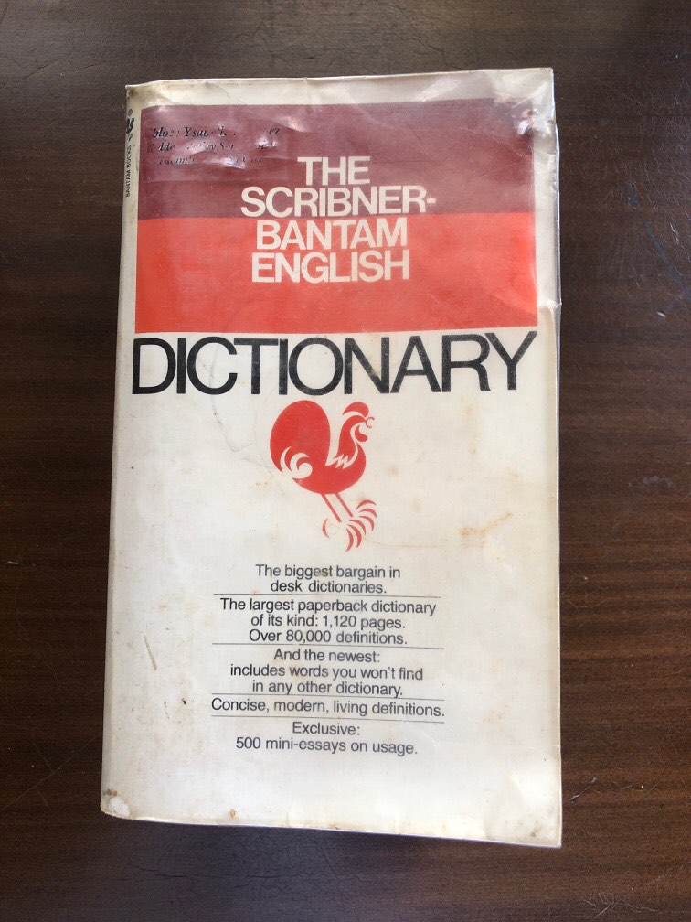 The Scribner Bantam English Dictionary on Carousell