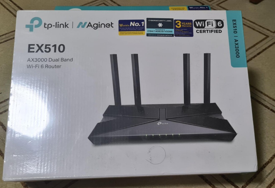 TP Link Router EX510 / AX3000 Dual Band / Wifi 6 Router, Computers ...