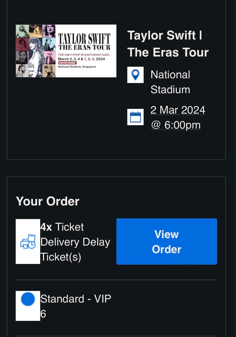 Trade Taylor Swift tickets for Coldplay tickets, Tickets & Vouchers ...