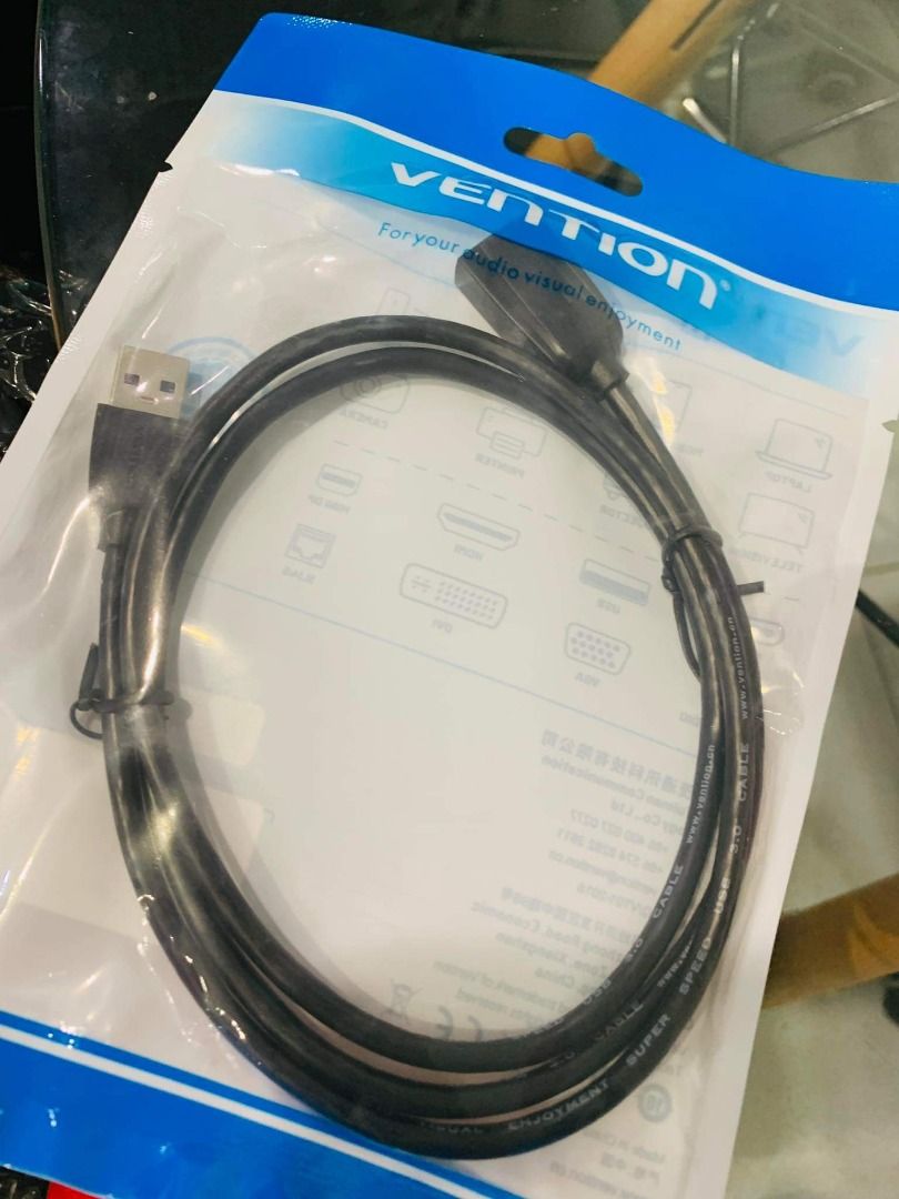 Vention 1M USB-A Extension Cable USB 3.0 Black VAS-A45-B100 on Carousell