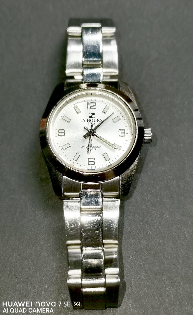 25 Hours lady SS quartz watch, Women's Fashion, Watches & Accessories ...
