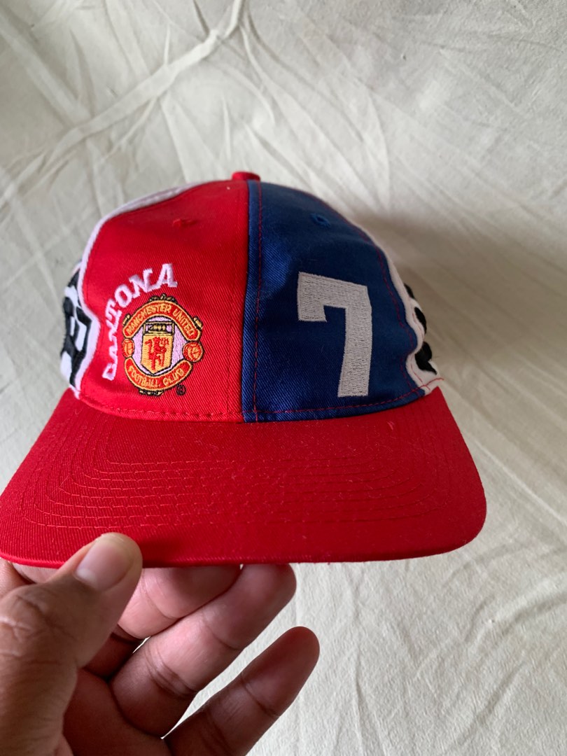 Vintage MU Cap Eric Cantona, Men's Fashion, Watches & Accessories, Cap ...