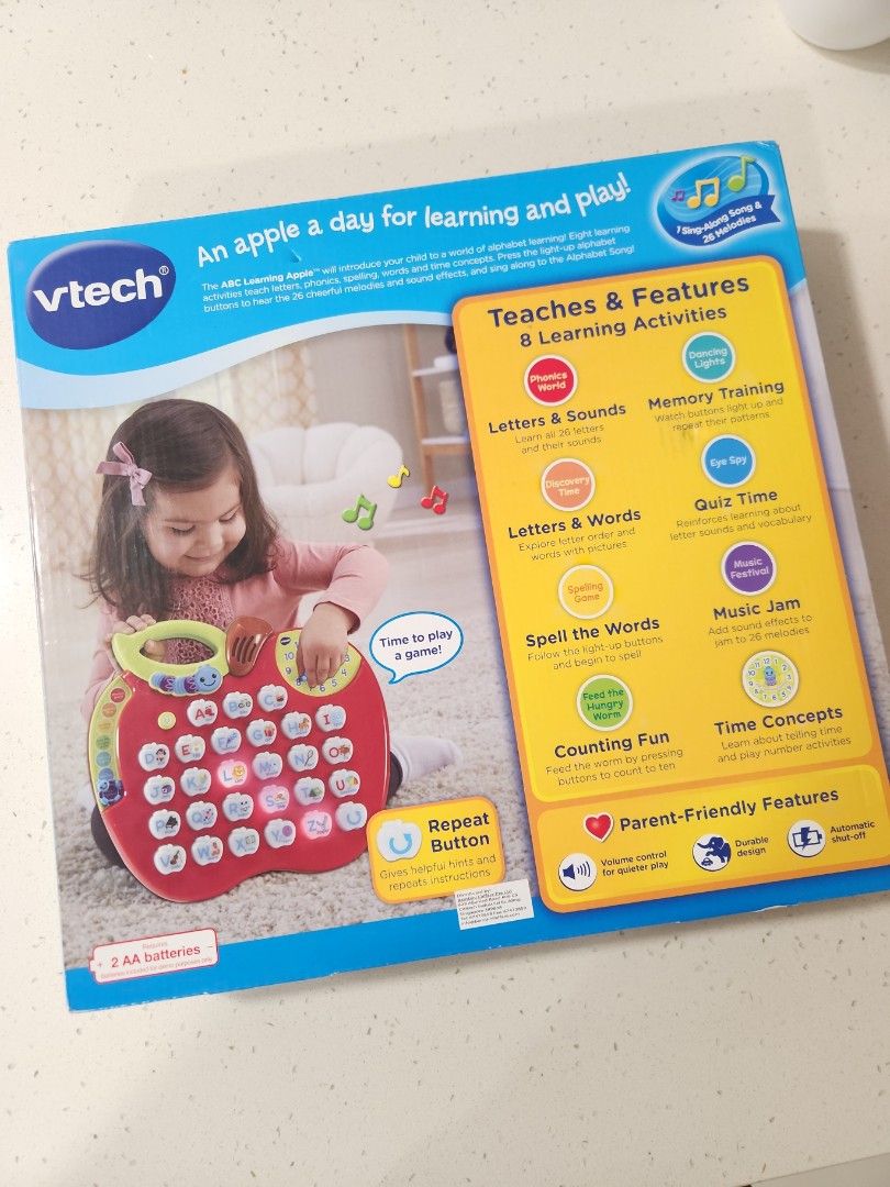 VTech ABC Learning Apple (2-5 Years), Babies & Kids, Infant Playtime on ...