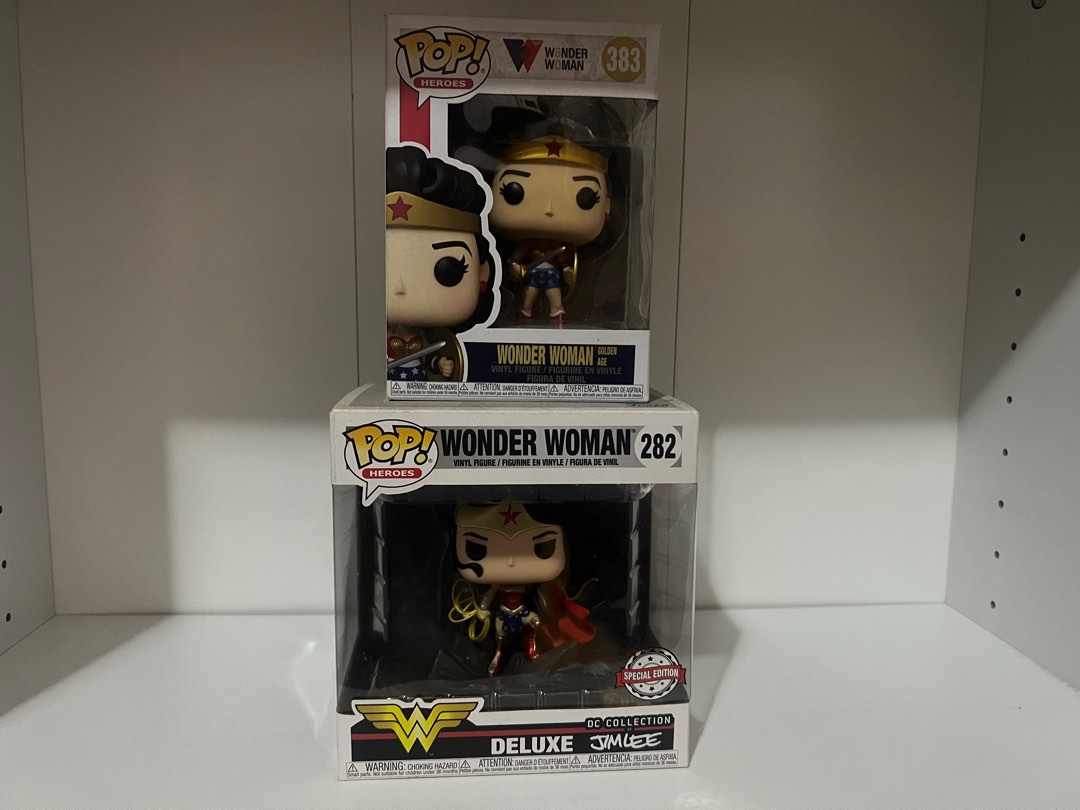 Wonder woman Deluxe Jim Lee + Wonder woman Golden age funko pops ...