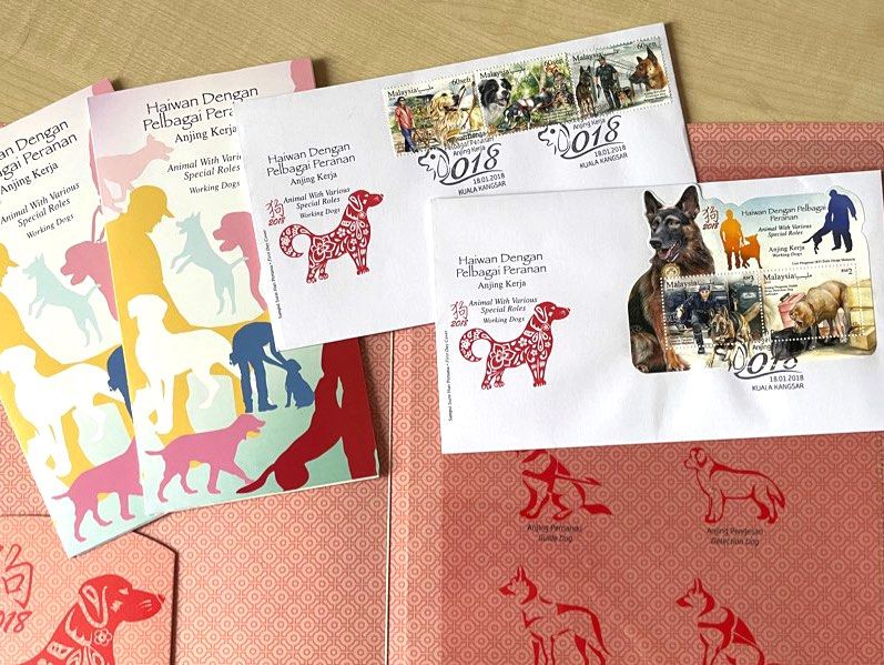 2pcs Working Dogs FDC Folder Set 2018, Hobbies & Toys, Collectibles ...