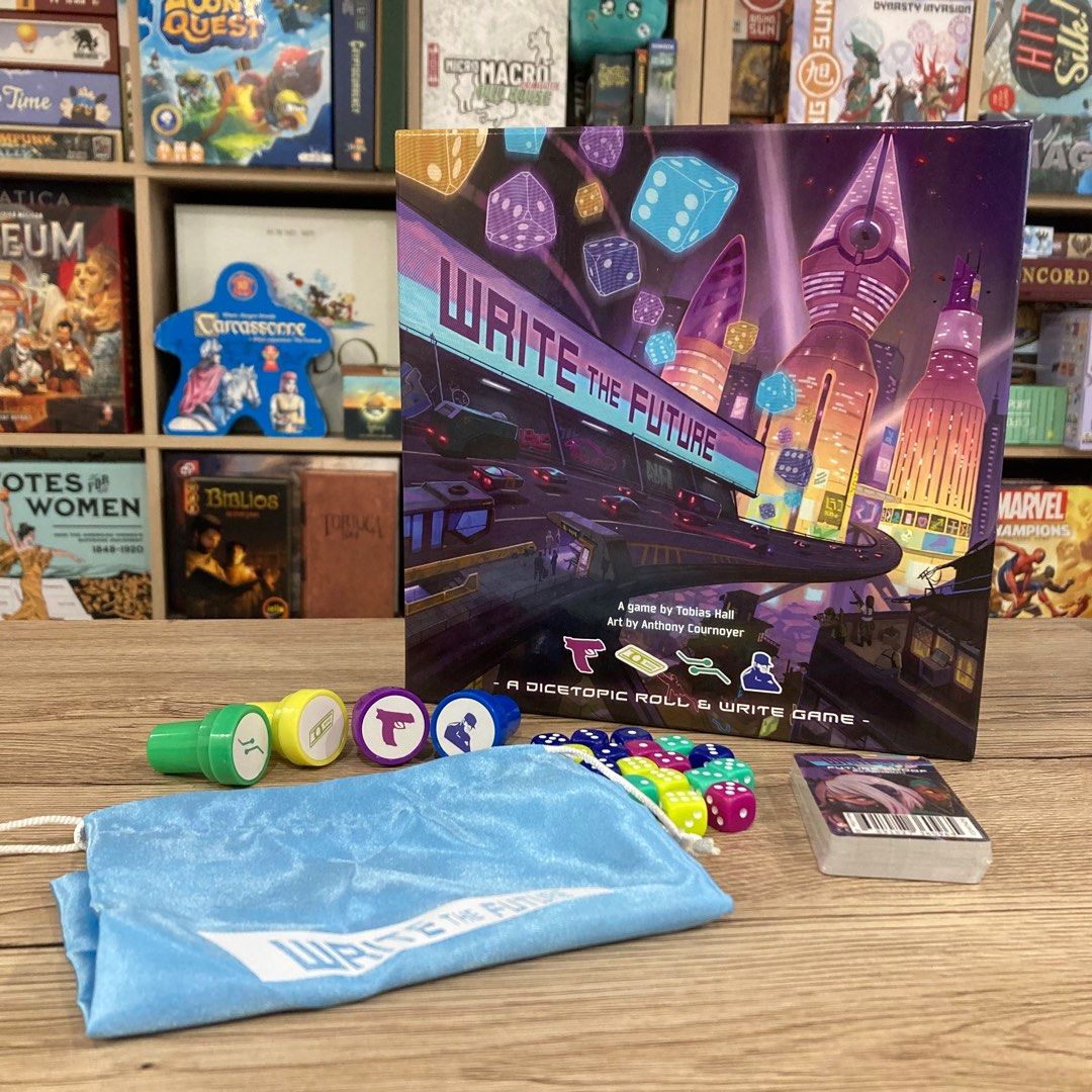 Write the Future + Dice Bag + Expansion + Stamp Pack Board Game ...
