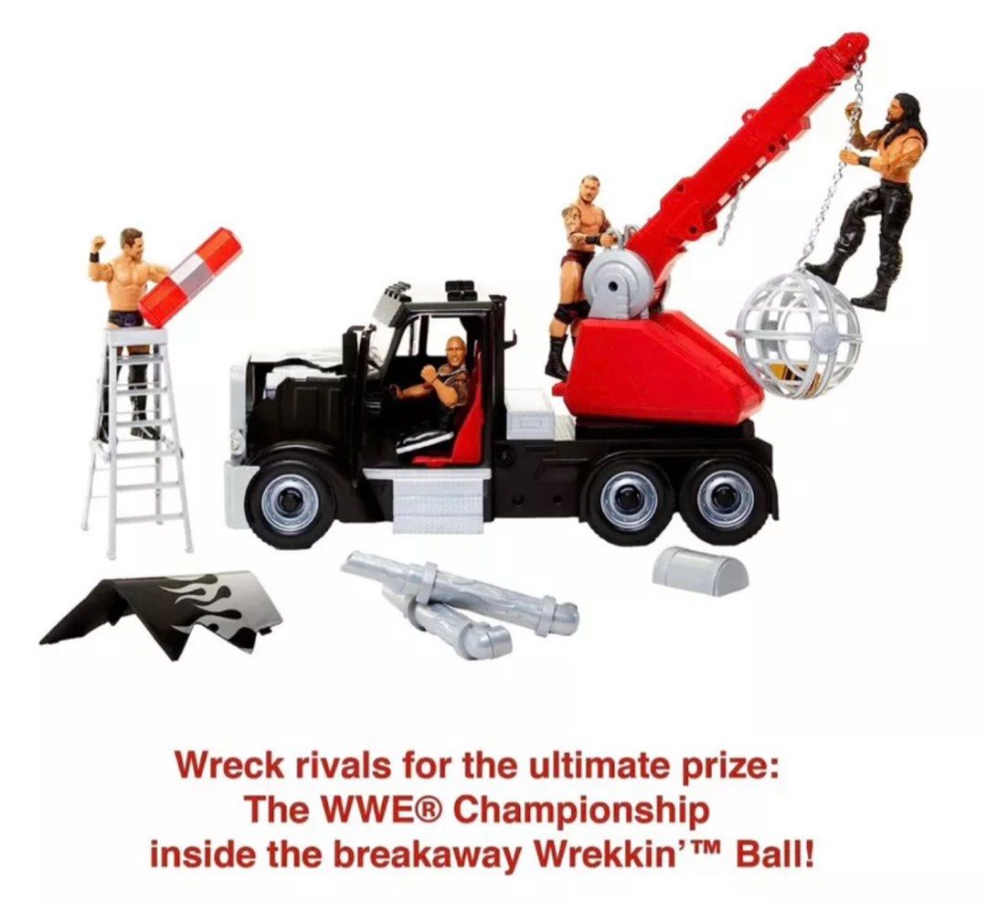 WWE Action Figures Vehicle Wrekkin Rampage Rig Breakaway Truck for 6 ...