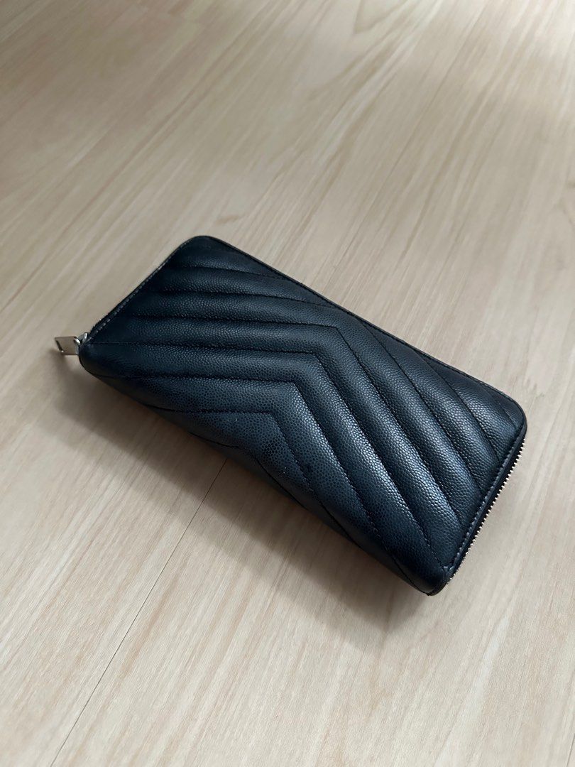 YSL CASSANDRE MATELASSÉ ZIP AROUND WALLET, Luxury, Bags & Wallets on ...