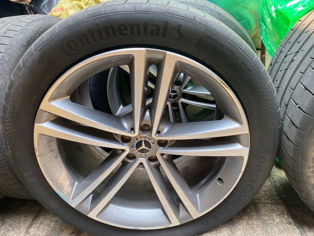 2021 Mercedes Benz 21 inch GLE Mags Rims and Tires Continental Sport ...