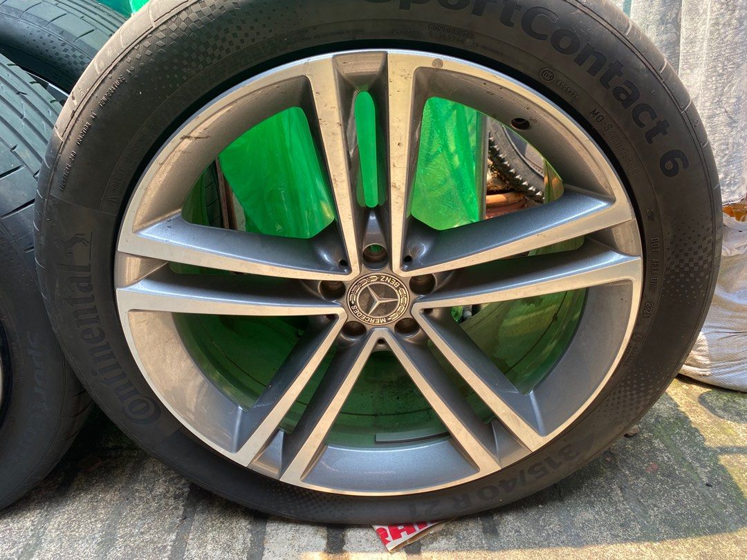 2021 Mercedes Benz 21 inch GLE Mags Rims and Tires Continental Sport ...