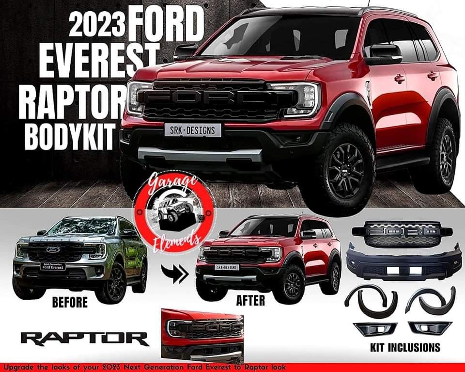 NEXT-GEN EVEREST RAPTOR WIDE BODY KIT, FRONT BUMPER REAL