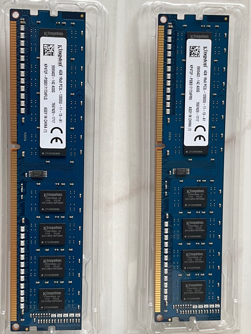 2 sticks of Kingston 4GB DDR3 RAM, Computers & Tech, Parts ...