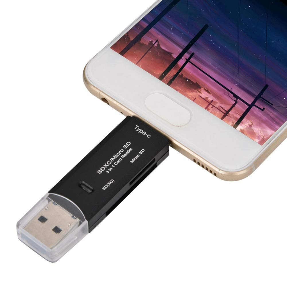 3536) SD CARD READER, SD+TF CARD READER, DURABLE ABS HOUSING SAFETY ...