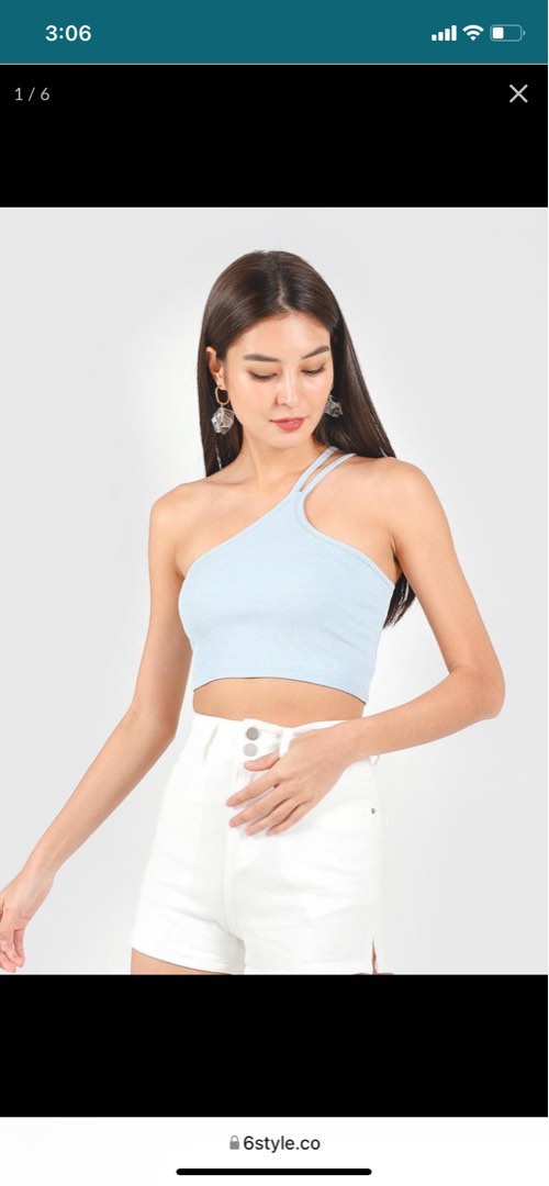 6styleco 3-way crop toga halter top, Women's Fashion, Tops, Sleeveless ...