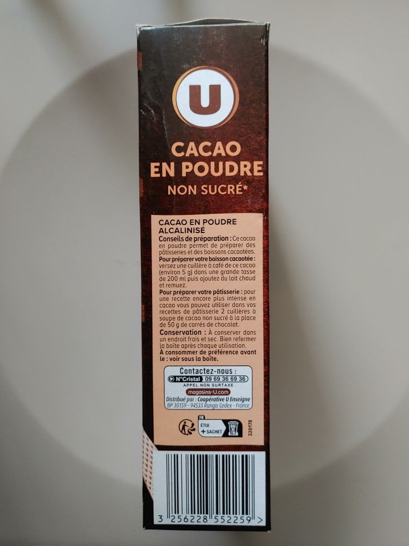 法國無糖純黑可可粉 250g French black cocoa powder 朱古力粉 生酮 低碳 純素 250g, 嘢食 & 嘢飲 ...