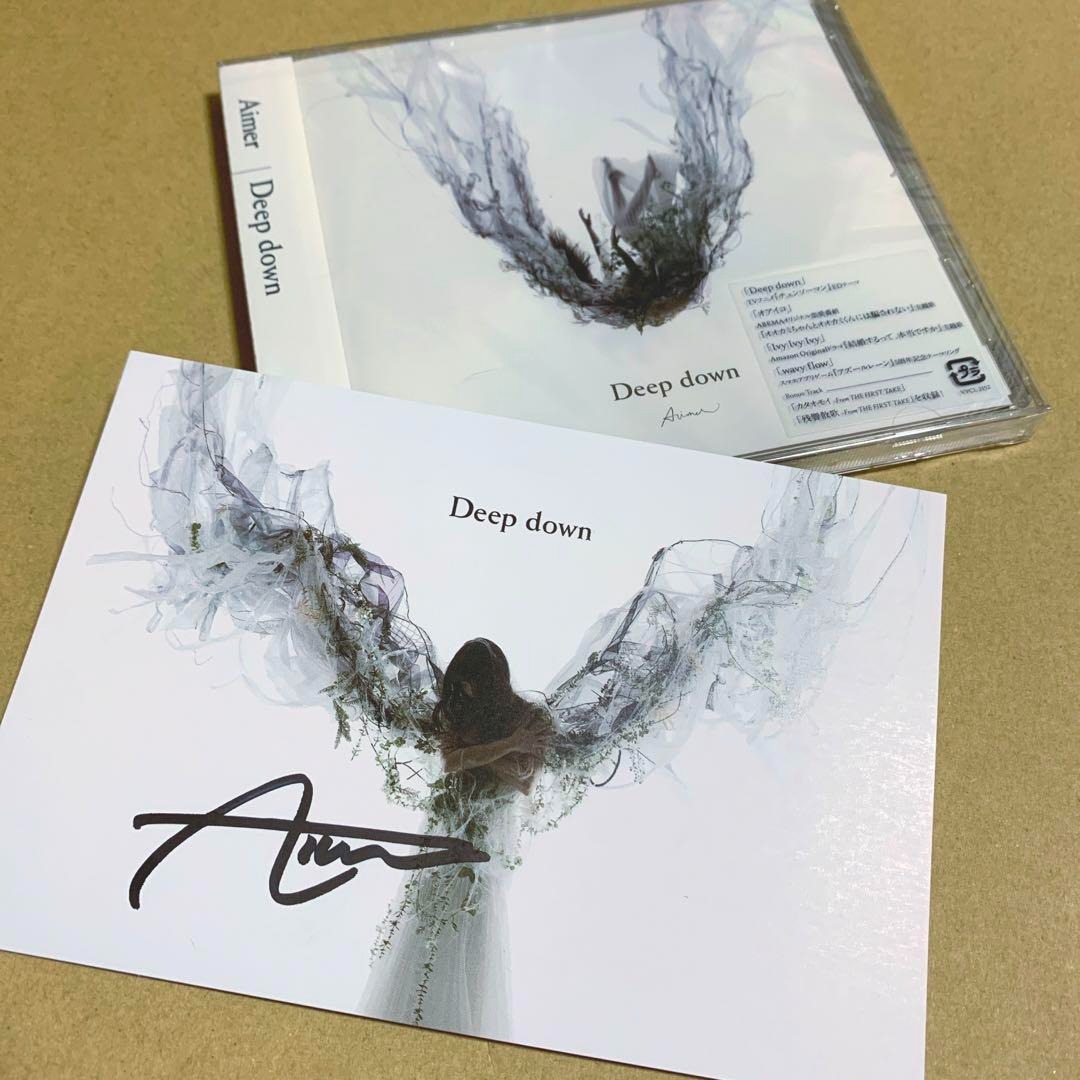 [預訂非現貨] Aimer - Deep down大碟CD+親筆簽名卡 已絕版 鬼滅, 興趣及遊戲, 收藏品及紀念品, 日本明星 ...
