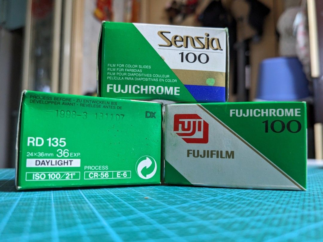 絕版過期菲林 Fujichrome Sensia 100 expired in 03/1998 Made in Japan 36.exp ...
