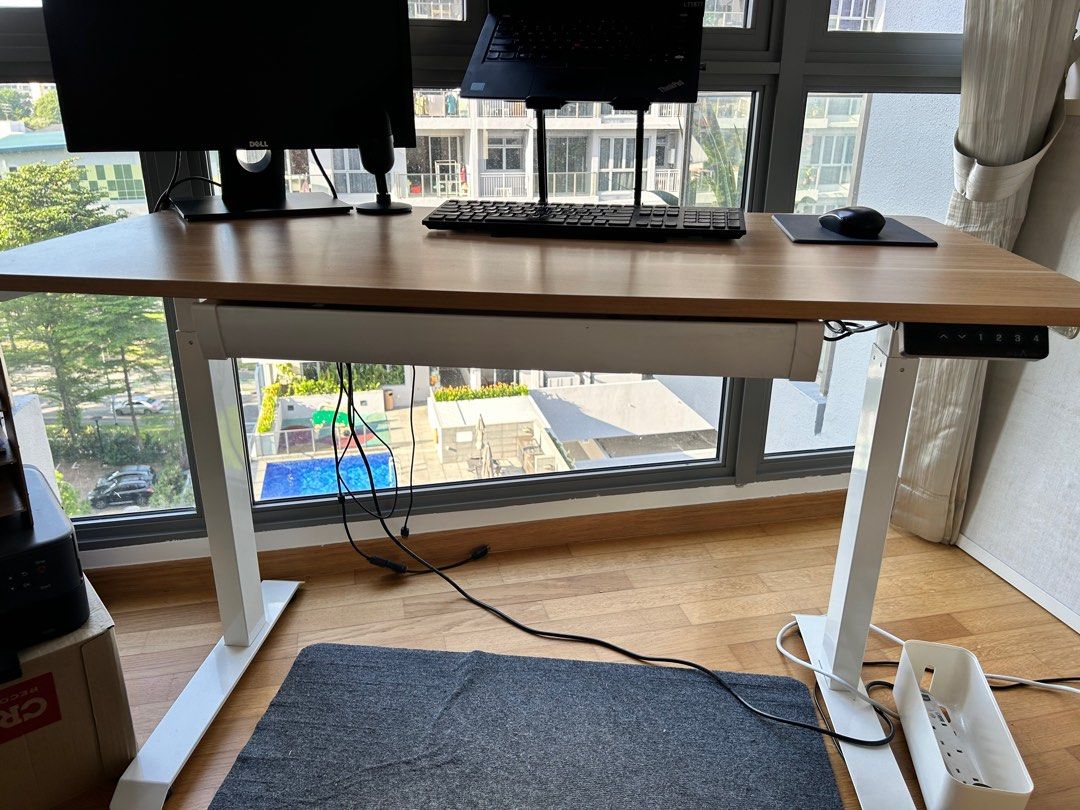 Adjustable / electronic Office Desk, Furniture & Home Living, Furniture ...