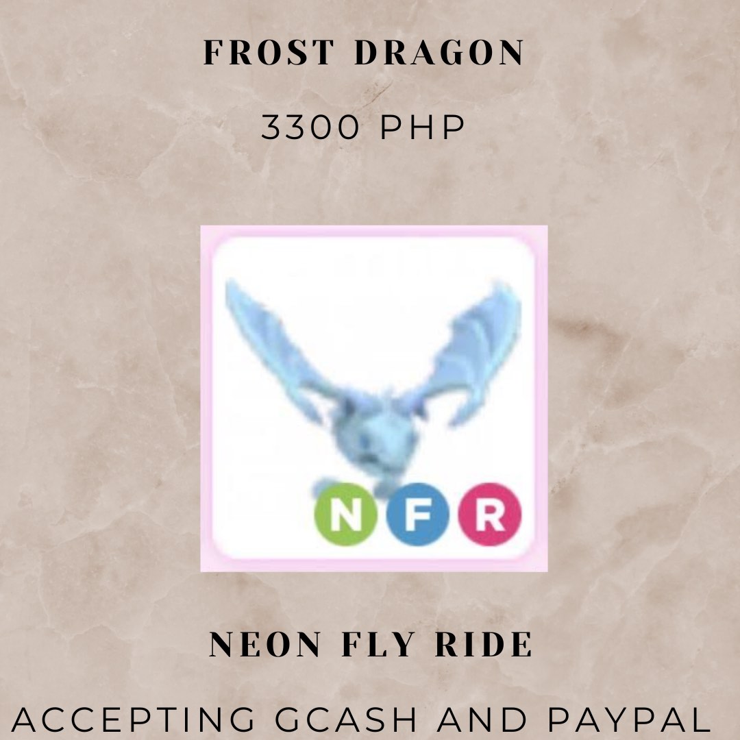 Adopt Me Pets | Neon Frost Dragon on Carousell