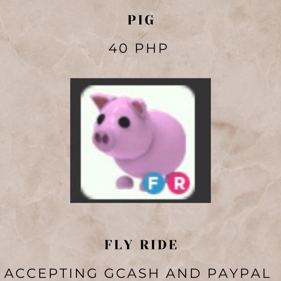 Adopt Me Pets |Pig, Video Gaming, Gaming Accessories, In-Game Products ...