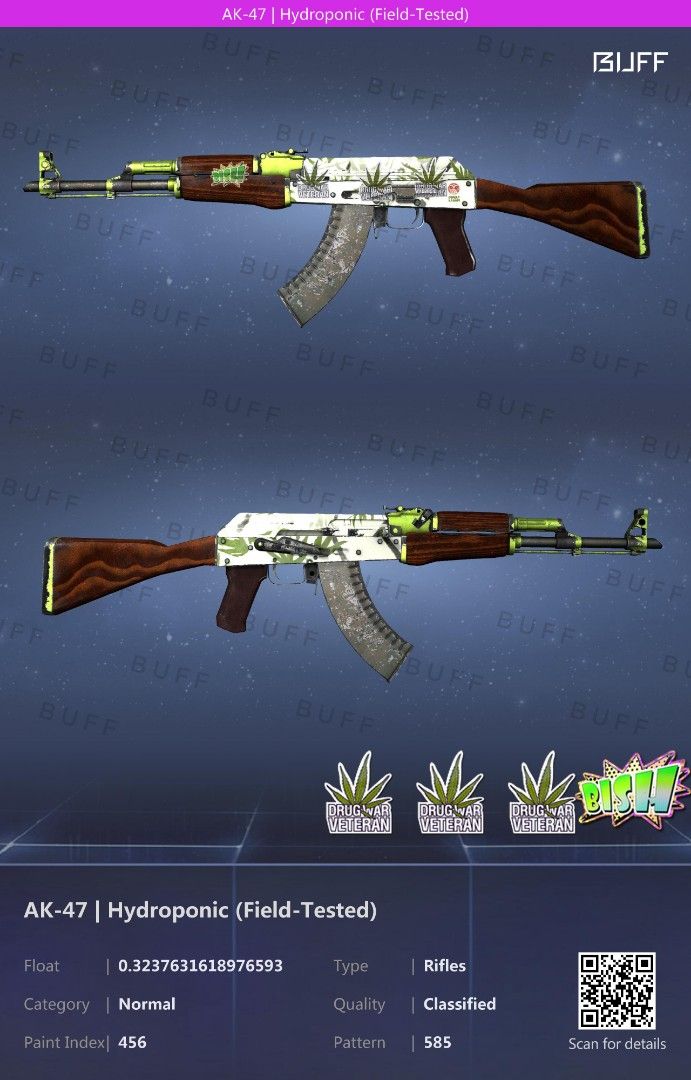 AK47 Hydroponic (FT) | tags csgo knife csgo skins csgo gloves ak47 m4a4 fade dragon lore fire ...