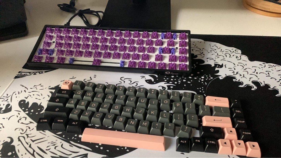 AKKO 3068B WITH PUDDING KEYCAPS AND PURPLE JELLY SWITCHES FROM AKKO ...