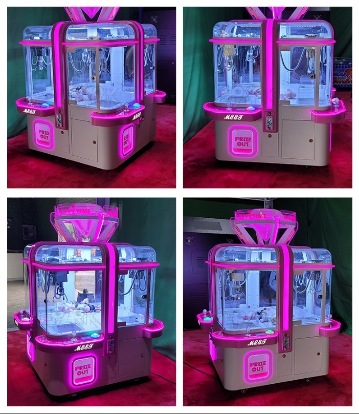 Amusement Park Coin Operated 4-player Rubik's Cube Crane Machine Claw ...