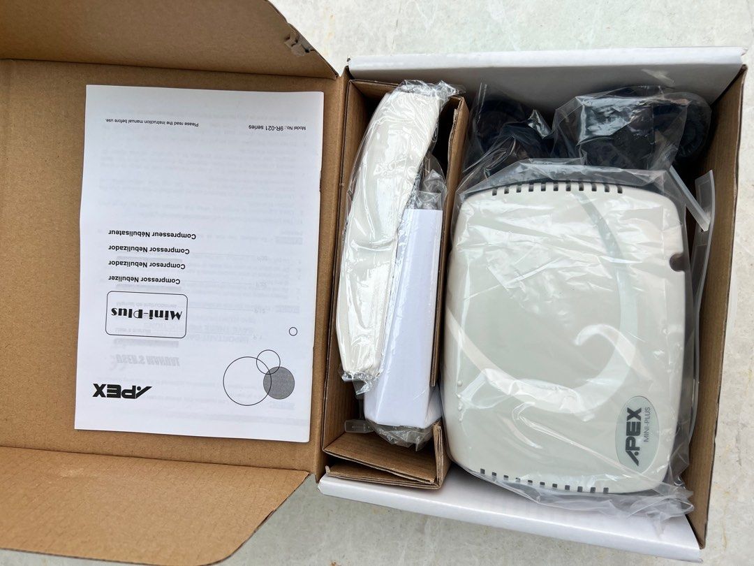 Apex Mini-Plus Compressor Nebulizer, Health & Nutrition, Medical ...