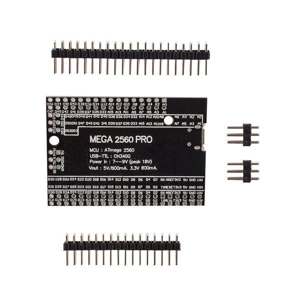 Bundle Arduino Mega 2560 Pro soldered pins, breadboard, USB cable ...