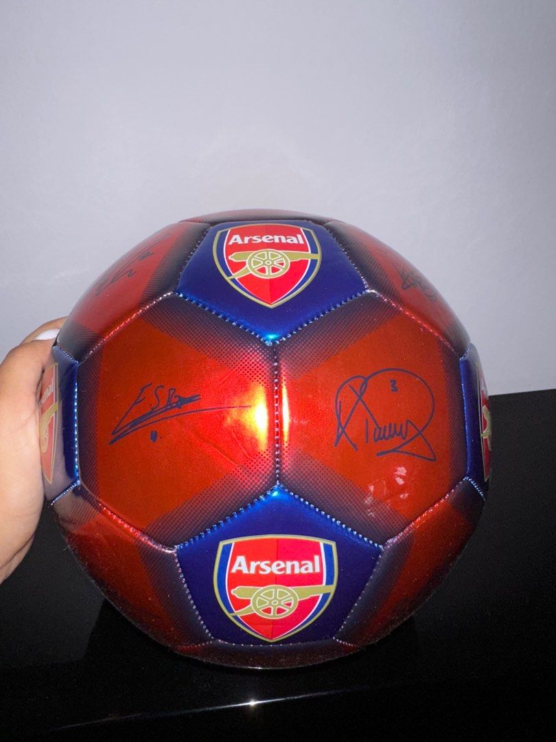 Arsenal FC Signed Ball, Sports Equipment, Sports & Games, Racket & Ball ...