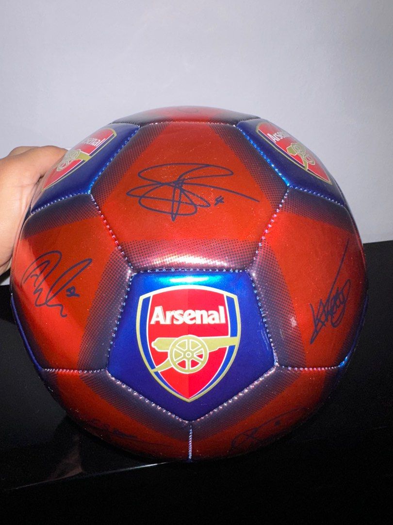 Arsenal FC Signed Ball, Sports Equipment, Sports & Games, Racket & Ball ...