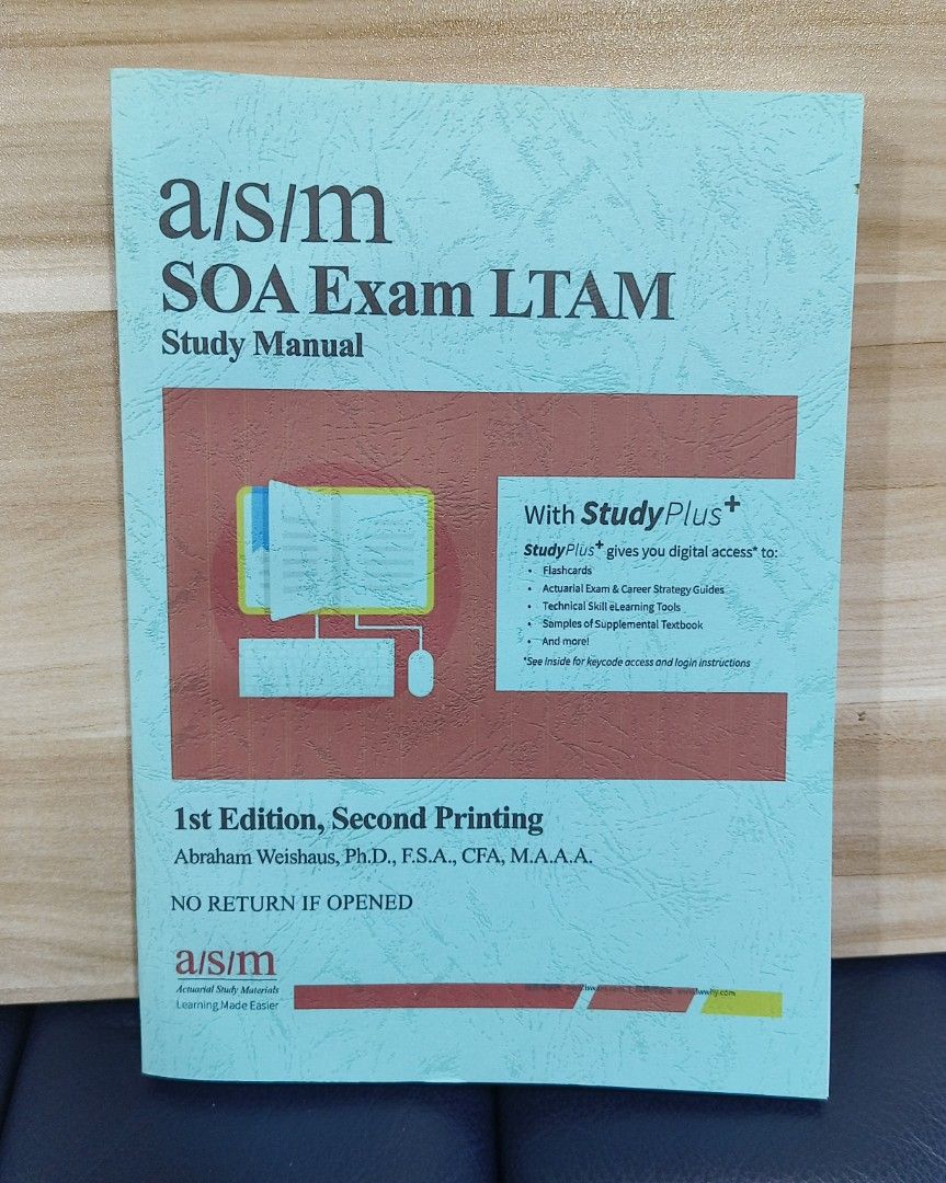ASM (SOA) STAM,LTAM, IFM, FM, ACTEX Learning, 興趣及遊戲, 書本 & 文具, 教科書 ...