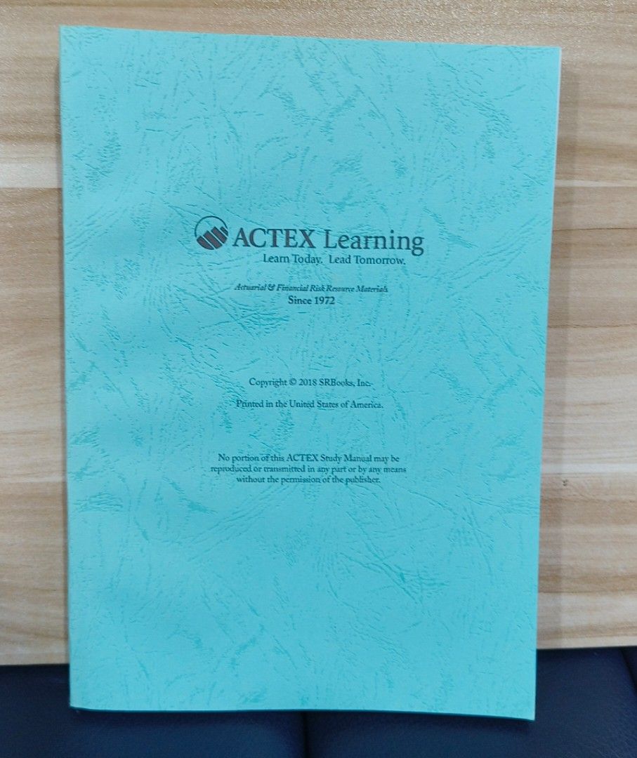 ASM (SOA) STAM,LTAM, IFM, FM, ACTEX Learning, 興趣及遊戲, 書本 & 文具, 教科書 ...