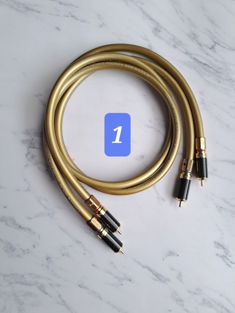 Audiophile budget RCA Interconnects cable 1m, Audio, Other Audio ...