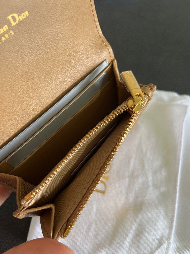 Authentic Dior Caro small wallet, Luxury, Bags & Wallets on Carousell