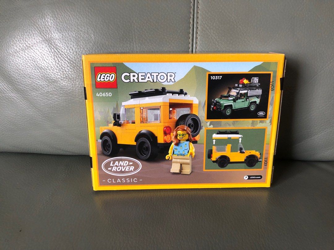 (Available now) LEGO CREATOR 40650 Land Rover Classic Defender, Hobbies ...