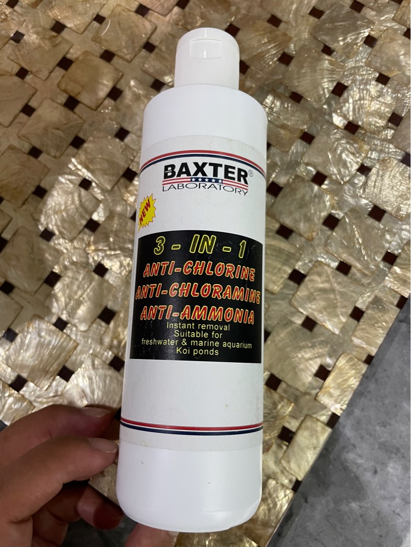 Baxter 3-in-1 anti Chorine /Amonia /Chloramine, Pet Supplies, Homes ...