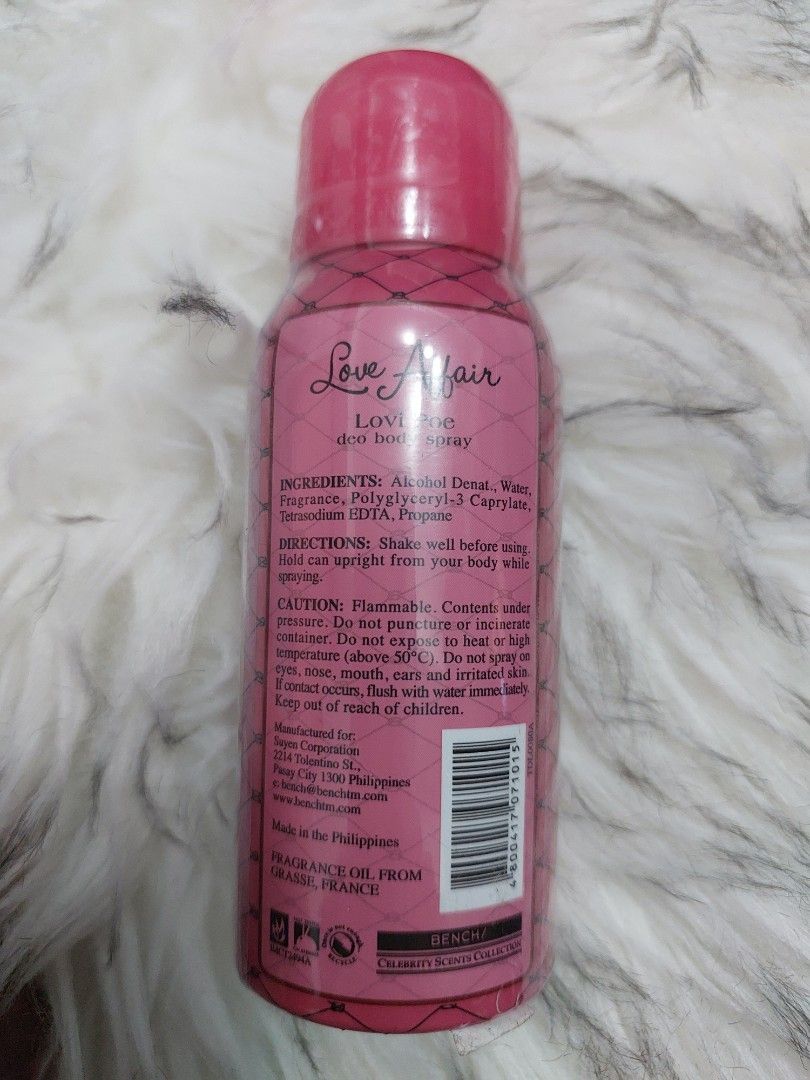 Bench love affair lovi poe, Beauty & Personal Care, Fragrance ...