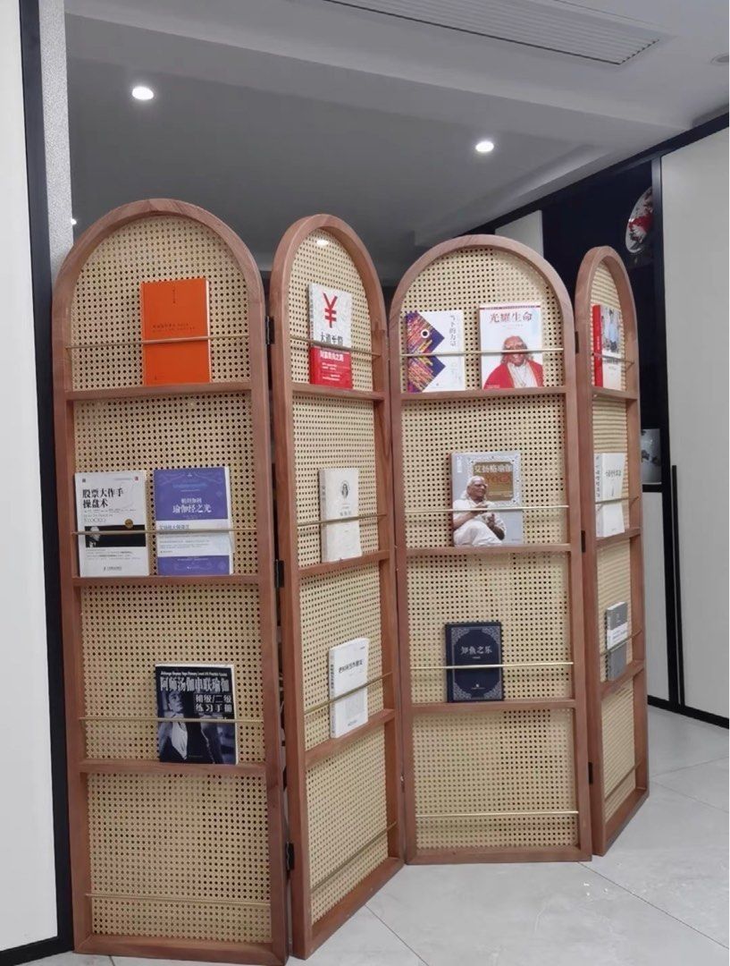 BENLOCKE Rattan Bookshelf Partition, Furniture & Home Living, Furniture ...