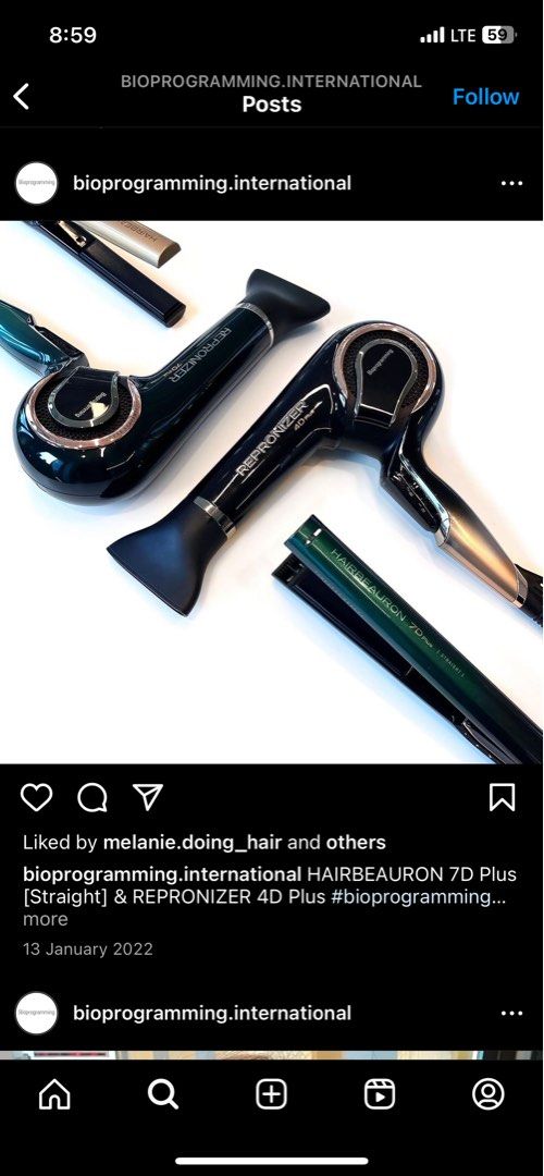 Bio programming Hair Dryer Repronizer 7D Plus, Beauty & Personal Care ...