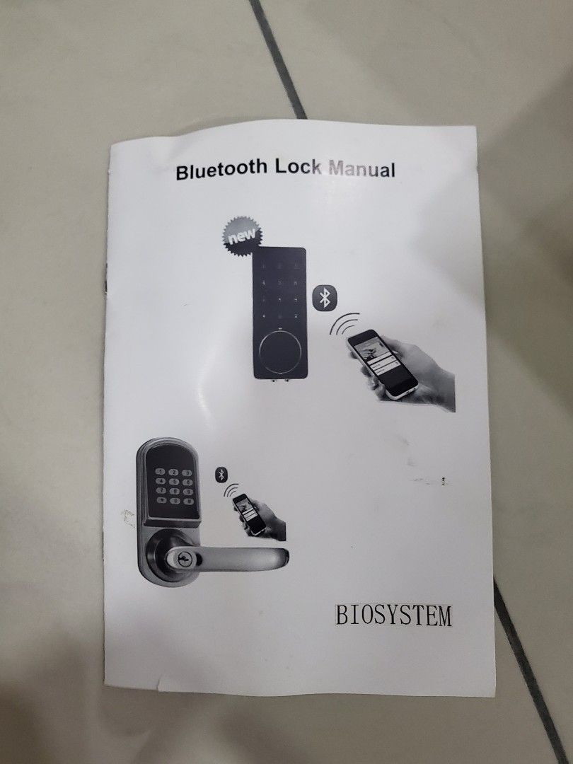 Biosystem digital lock with bluetooth, Furniture & Home Living ...