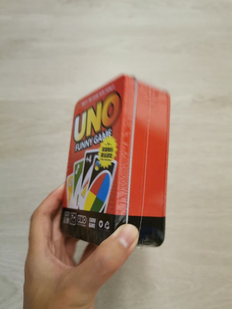 BNIB UNO Card Game in Metal Tin, Hobbies & Toys, Toys & Games on Carousell