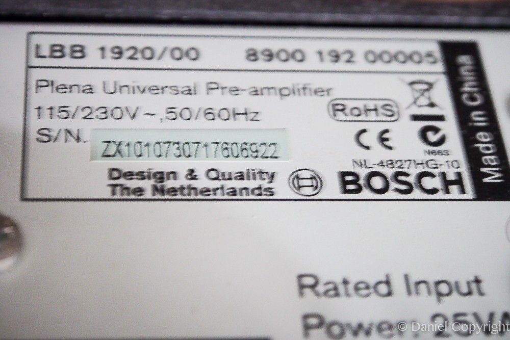 Bosch Public Address Preamplifier with 3 speakers set., Audio, Other ...
