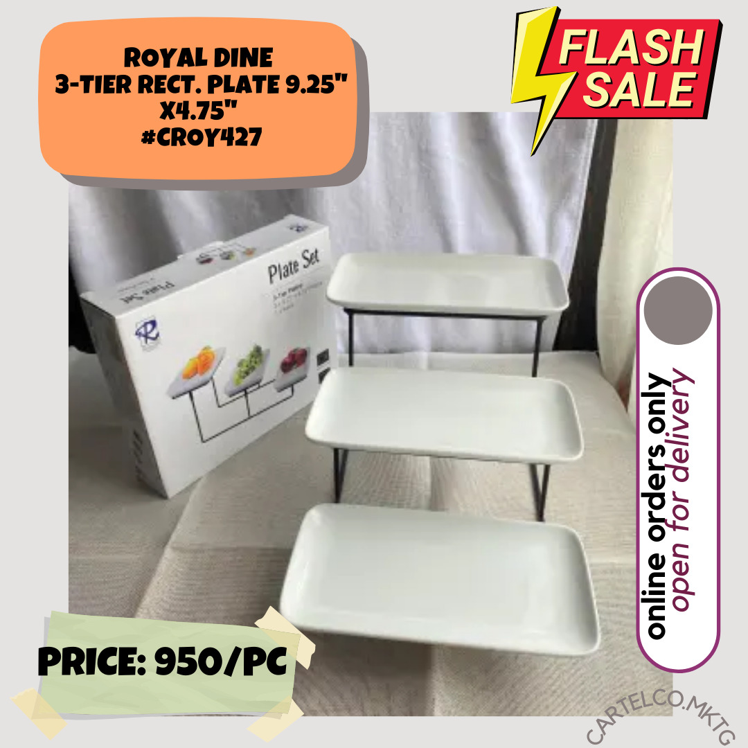 BUFFET SERVER, PARTY SERVER SET TIER , SNACK SERVER WITH STAND on Carousell